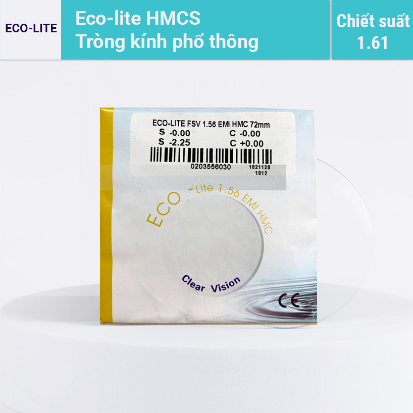 Tròng kính Ecolite HMCS OSA Singapore Phân phối bởi Essilor