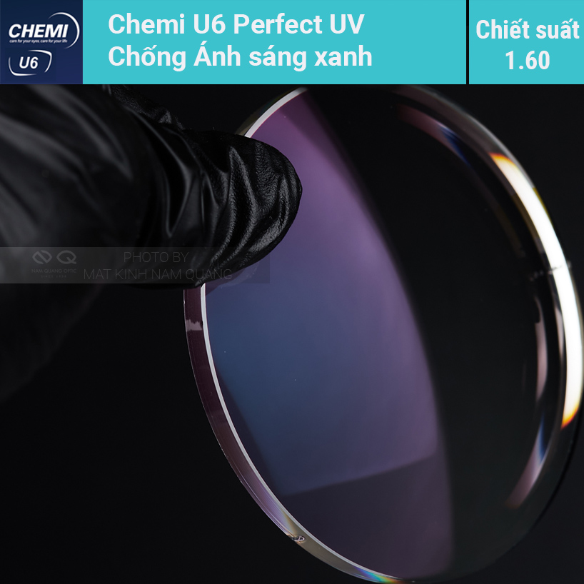 Tròng kính Chemi U6 Perfect UV - Ngăn ánh sáng xanh